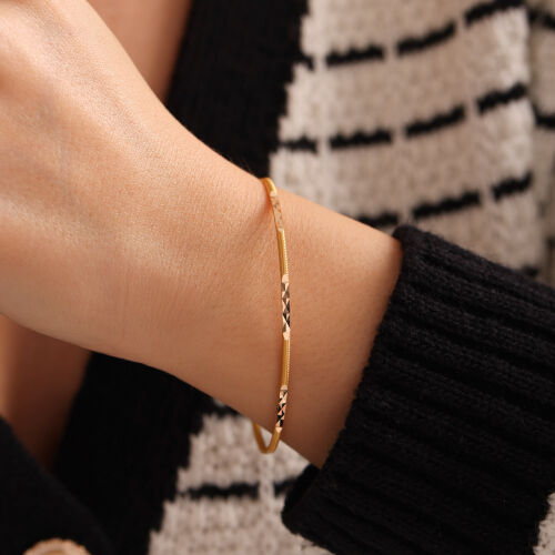 Altın Ajda Bilezik Desenli - Hızlı Kargo